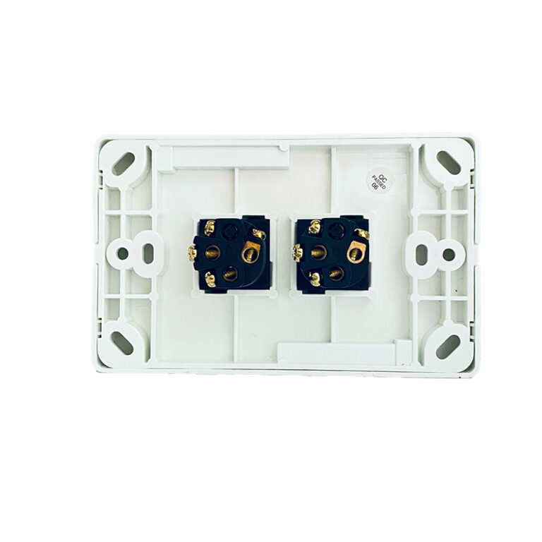 Classic 2 Gang Light Switch 250V 10AX/16A | 10 Year Warranty