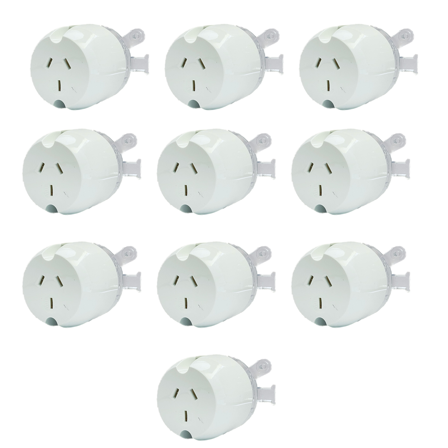 10 Pack Single Surface Sockets | 3 Pin Surface Outlets in NZ