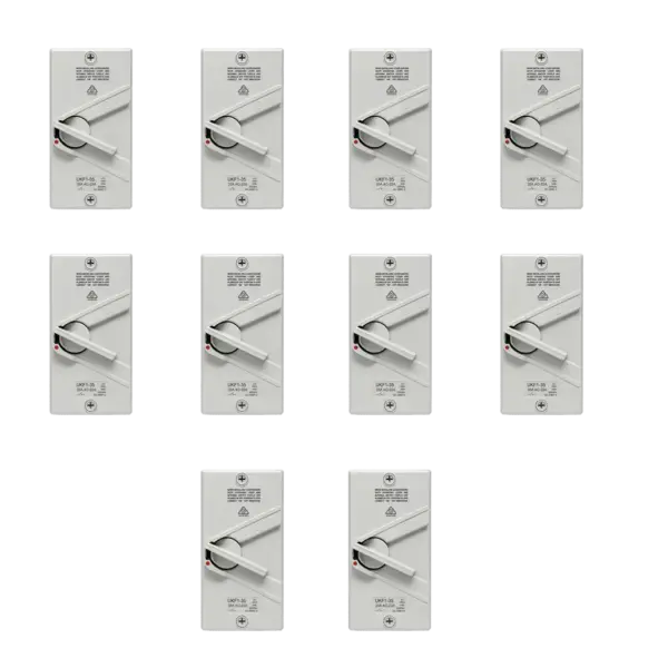 Sparky Pack – 10 X 35A Single Phase Isolator Switches