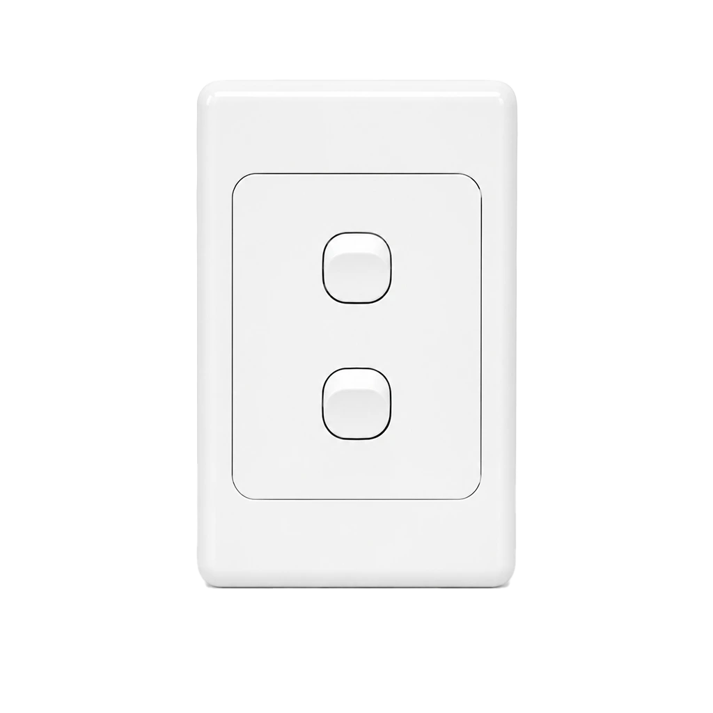 Light Switch 2 Gang 10A 250V | Best Light Switch NZ