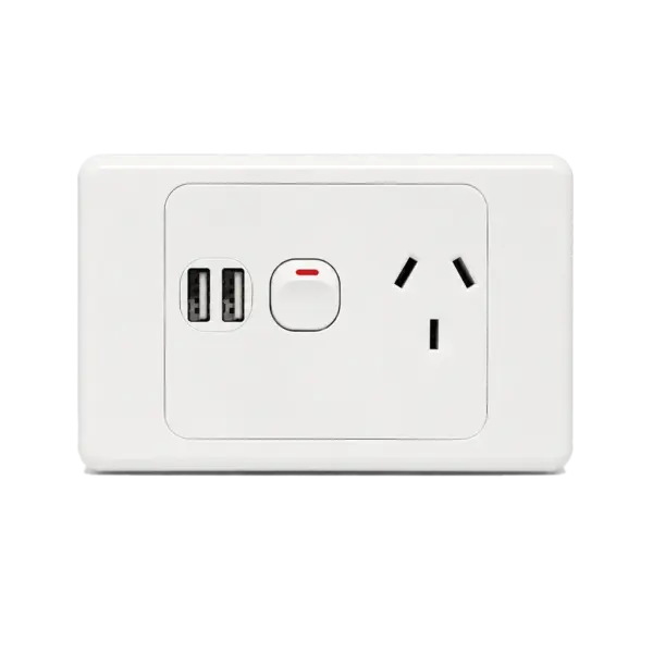 Original Single Powerpoint with Dual USB Outlets | Sparky Shop